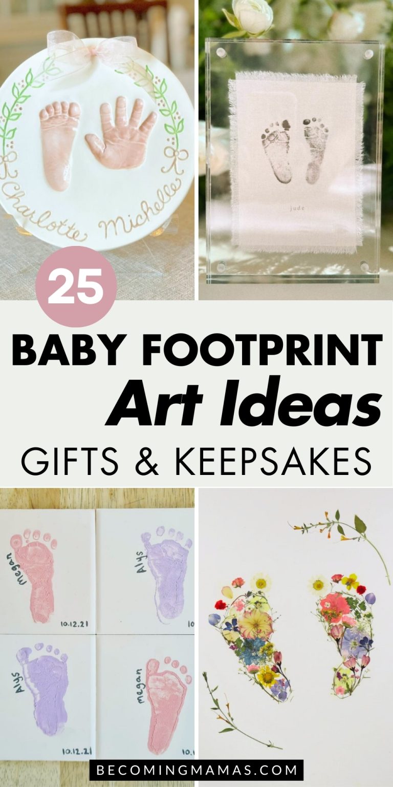 25 Baby Footprint Art Ideas For Keepsakes & Gifts