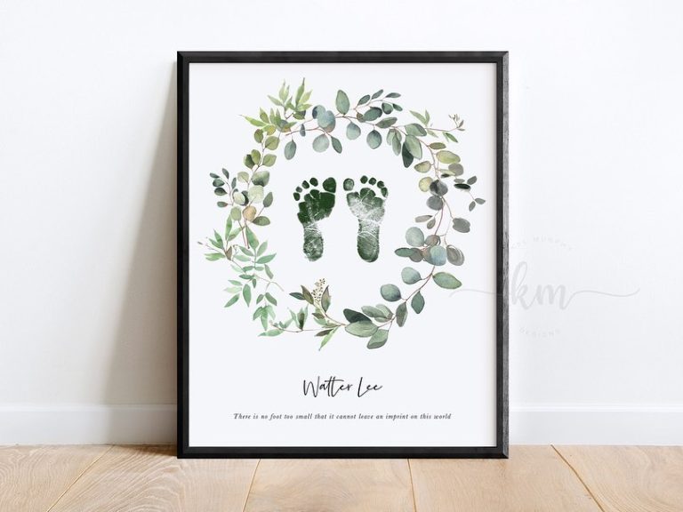 25 Baby Footprint Art Ideas For Keepsakes & Gifts