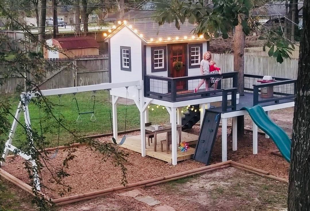 24 Outdoor Playhouse Ideas: Creating A Stunning Backyard Playground
