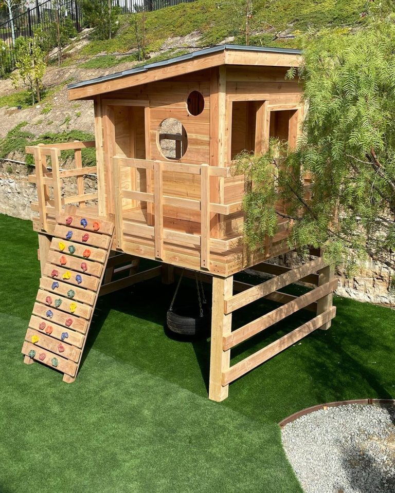 24 Outdoor Playhouse Ideas: Creating A Stunning Backyard Playground