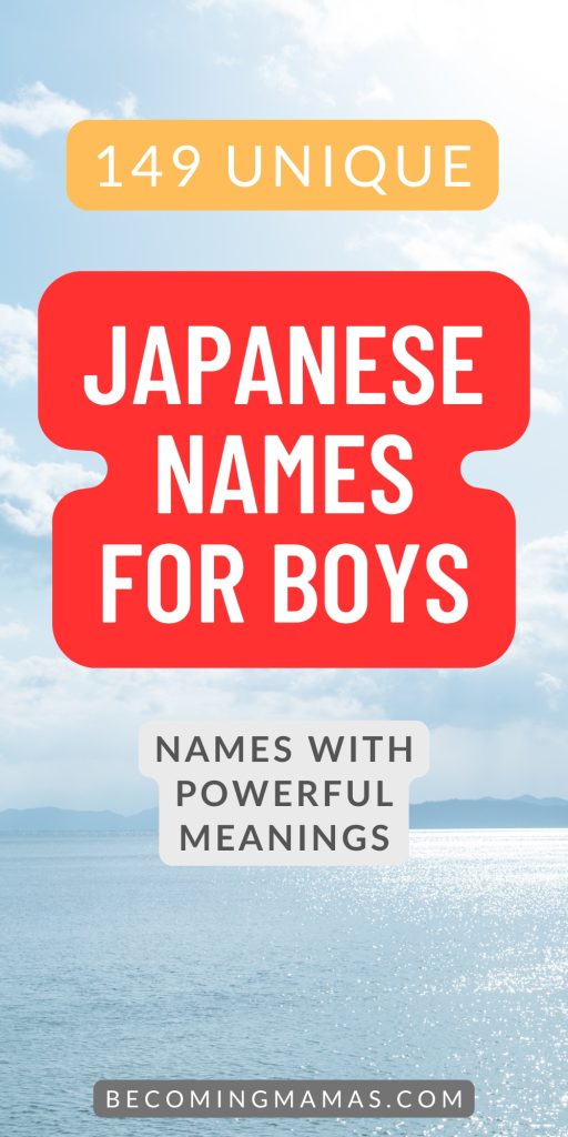 149 Unique Japanese Names For Boys With Meanings