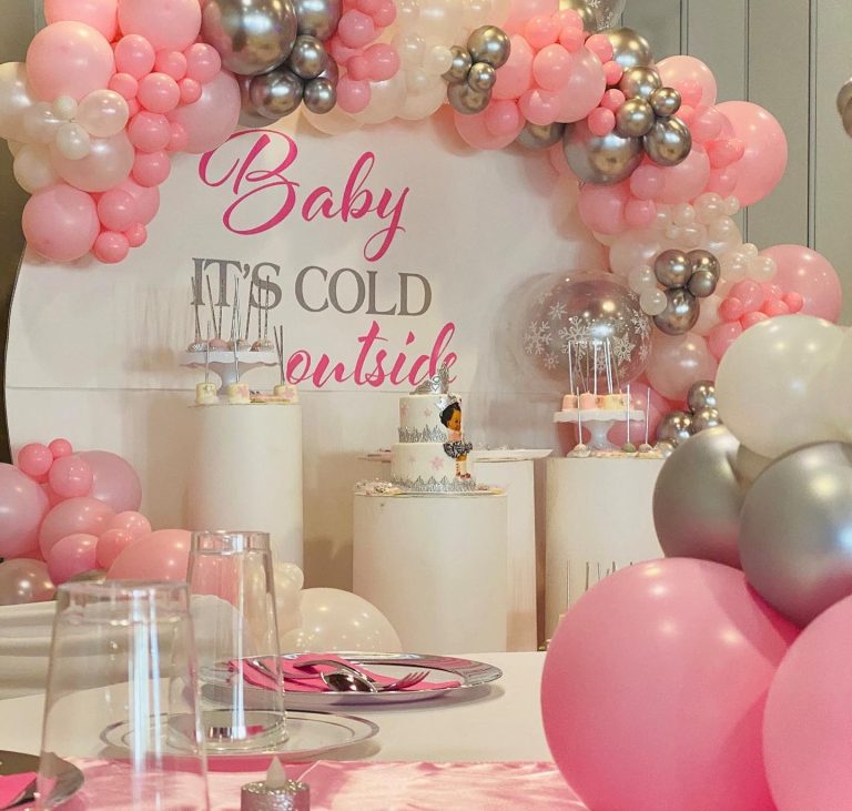 23 Winter Baby Shower Themes In Pink For January & February Showers