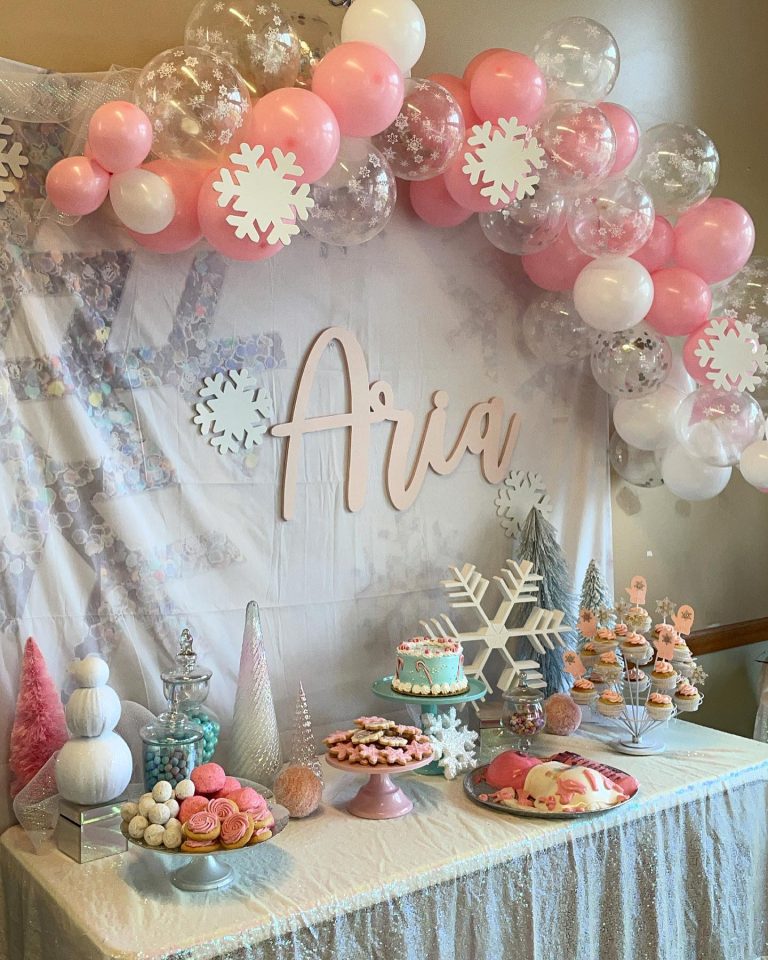32 Irresistibly Adorable Pink Winter Wonderland Baby Shower Ideas
