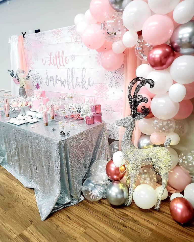 32 Irresistibly Adorable Pink Winter Wonderland Baby Shower Ideas