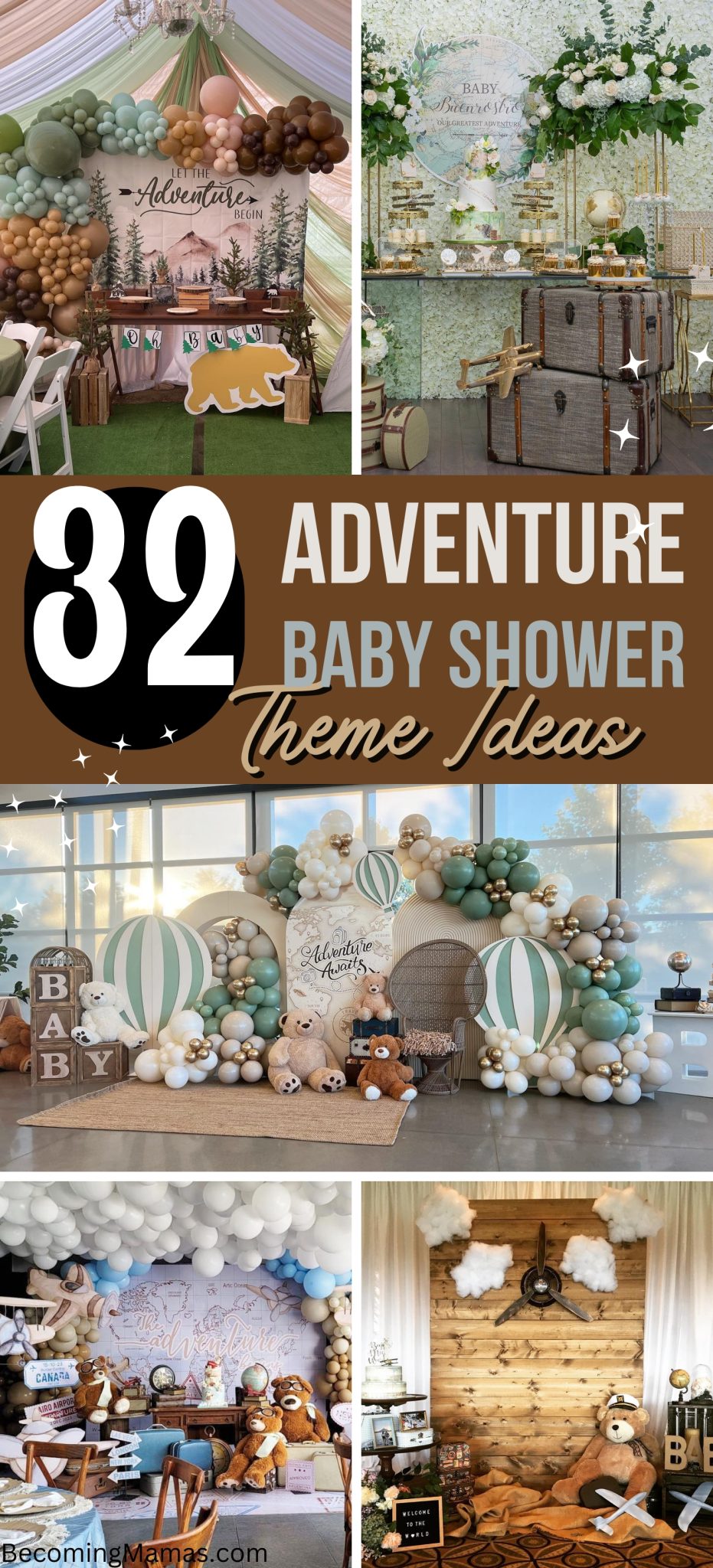 32 Adorable Adventure Awaits Baby Shower Ideas