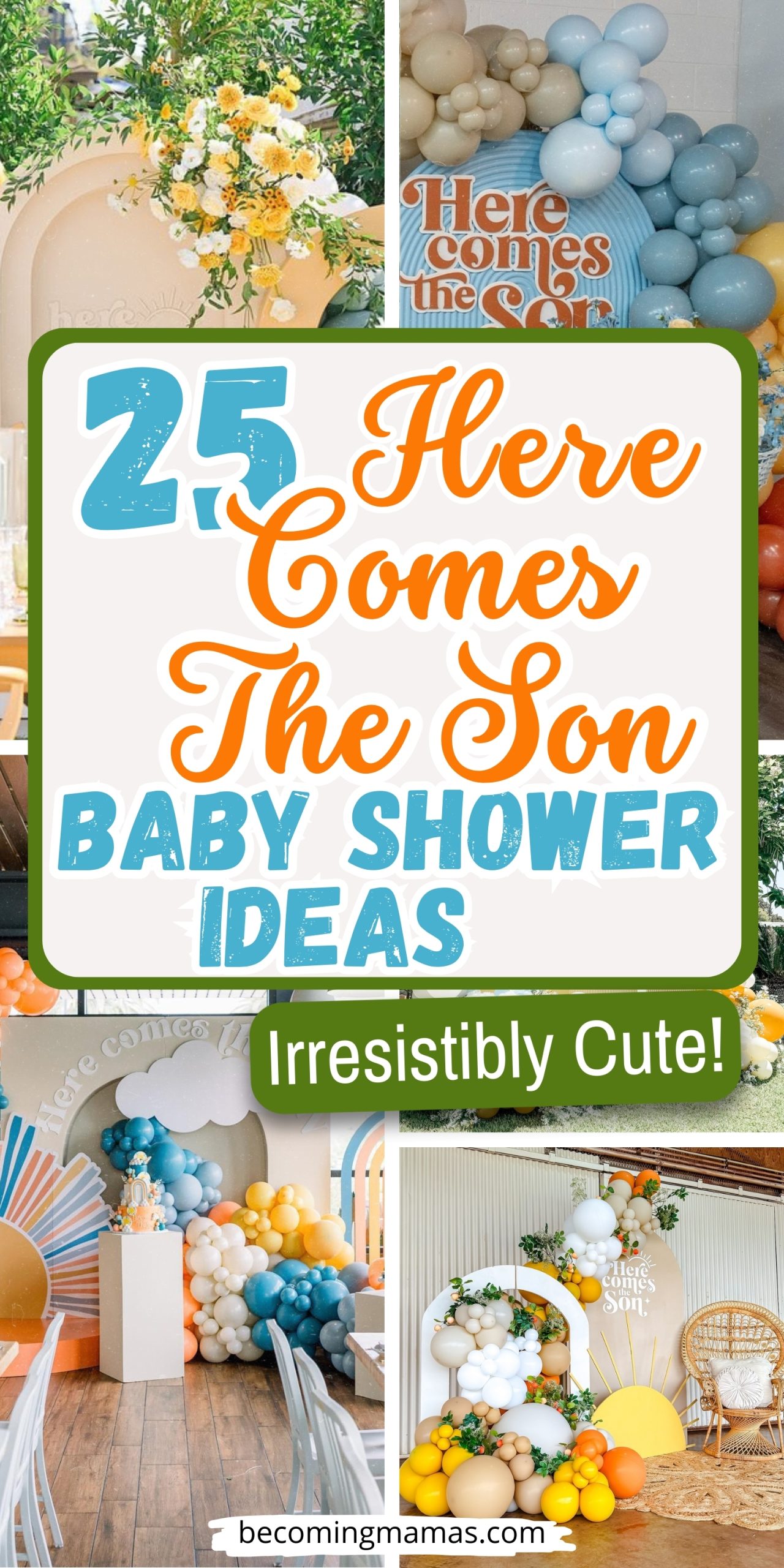 25 Charming Here Comes The Son Baby Shower Ideas To Welcome Your Little ...
