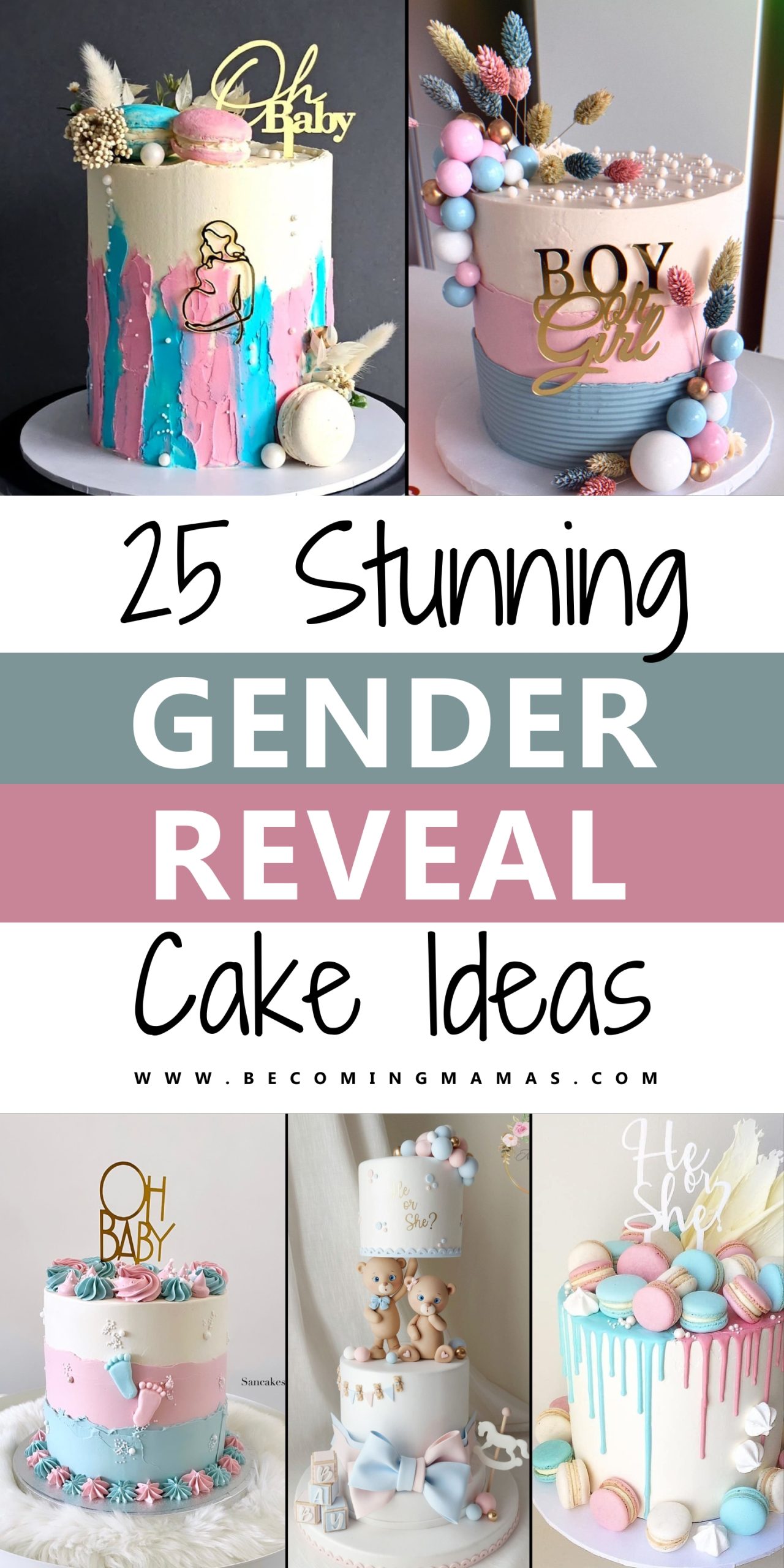 25 Amazing Gender Reveal Cake Ideas For Your Big Moment