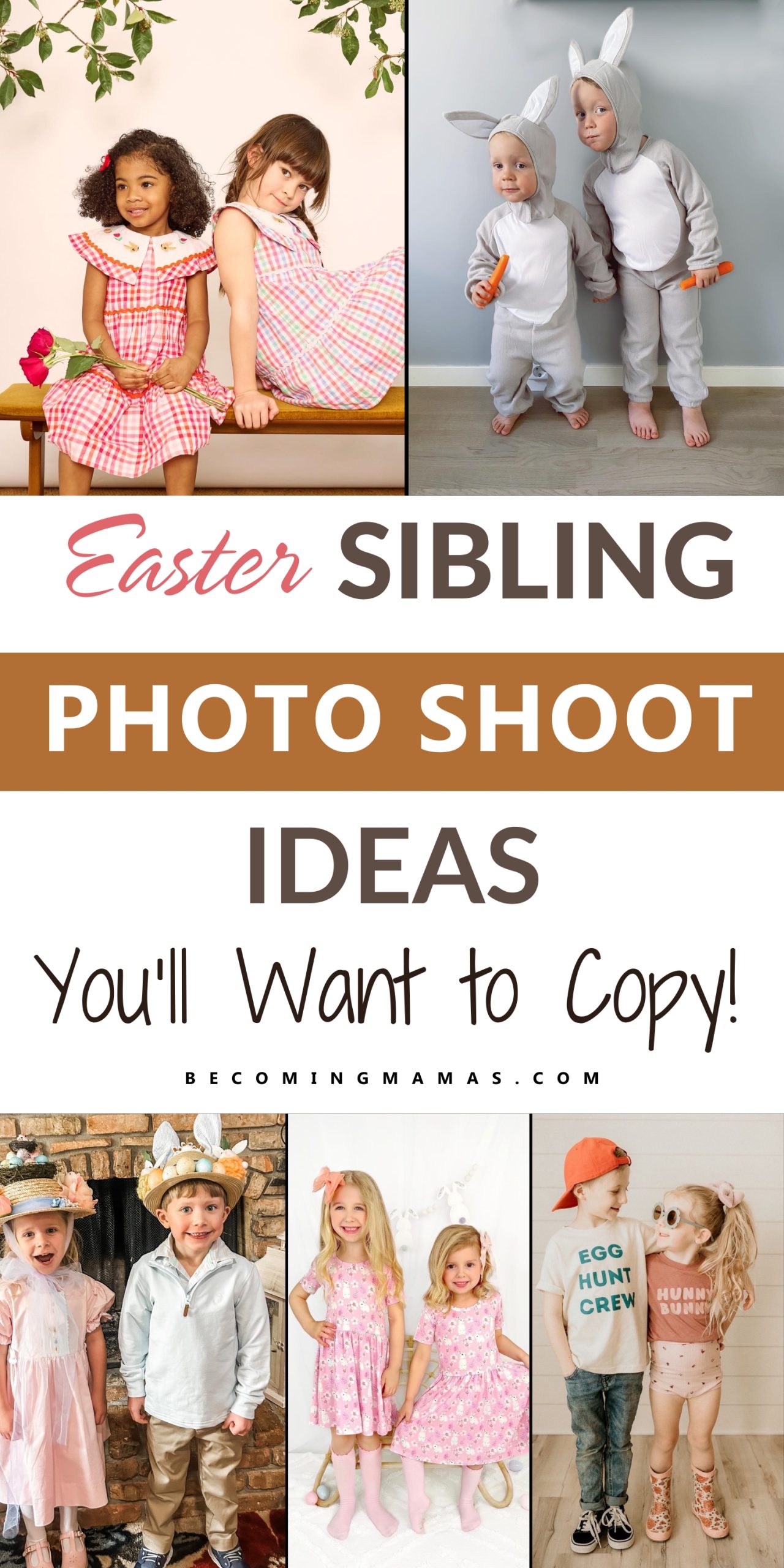 19 Easter Sibling Photo Shoot Ideas You’ll Want To Copy