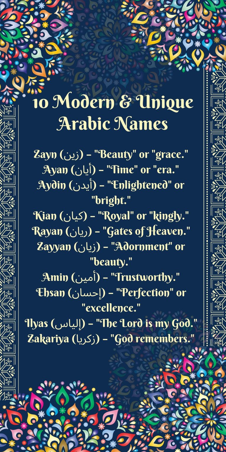 85 Arabic Baby Boy Names With Meanings