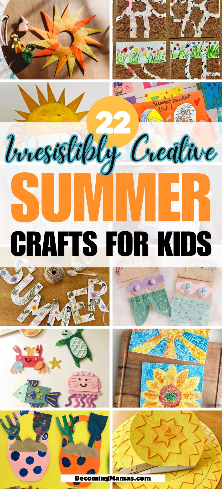 22 Summer Crafts For Kids: Colorful Art Projects For Sunny Days